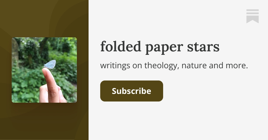 folded paper stars | ev | Substack