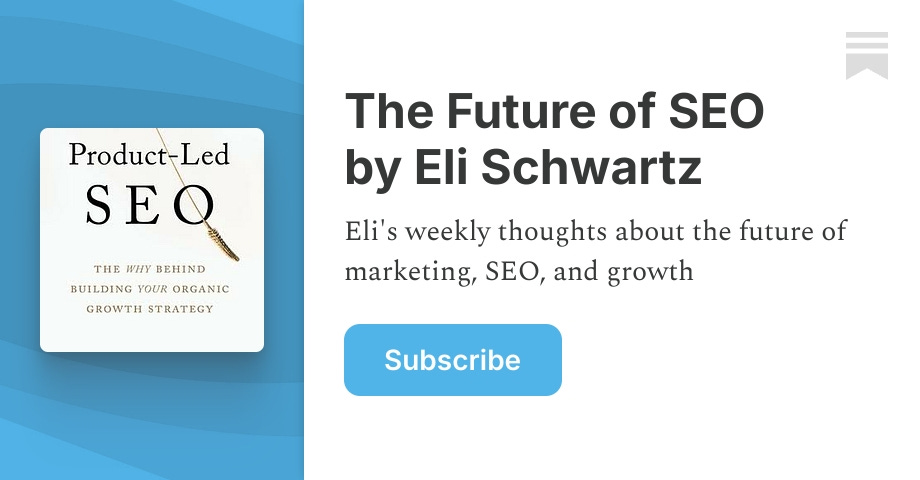 Eli’s Newsletter | Eli Schwartz | Substack