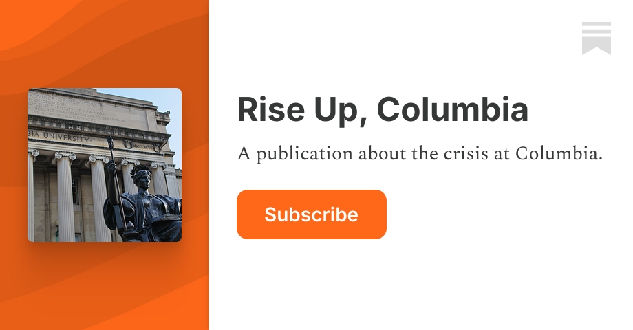 Open Letter on the Protest Response - Rise Up, Columbia