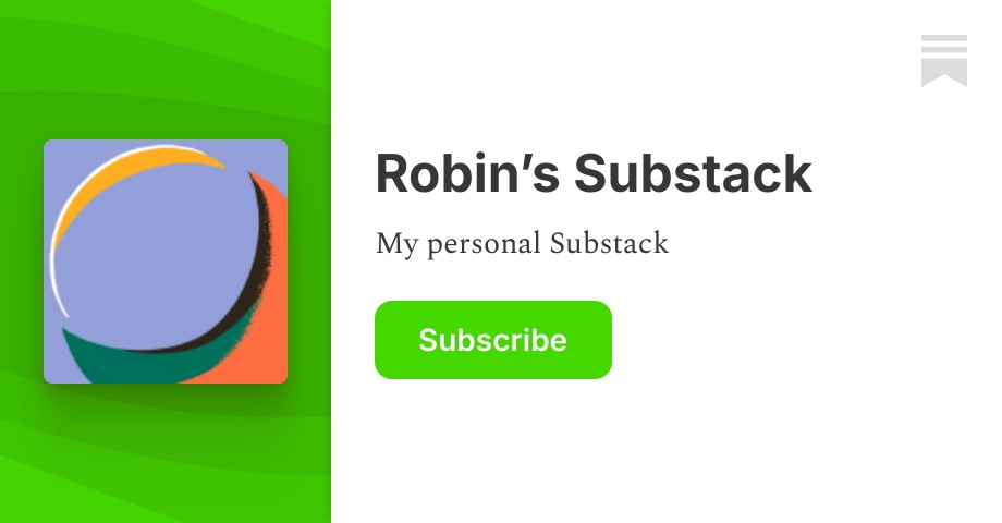 Robin’s Substack | Robin Sam | Substack