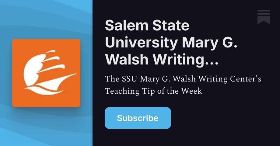 Teaching Writing Tip of the Week: Important Syllabus Statements
