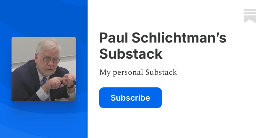 Paul Schlichtman’s Substack | Substack