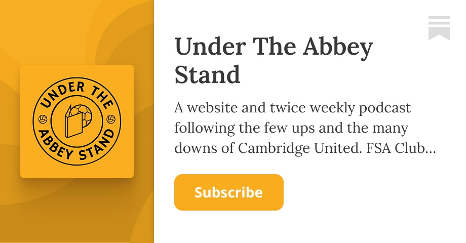 Under The Abbey Stand | Substack