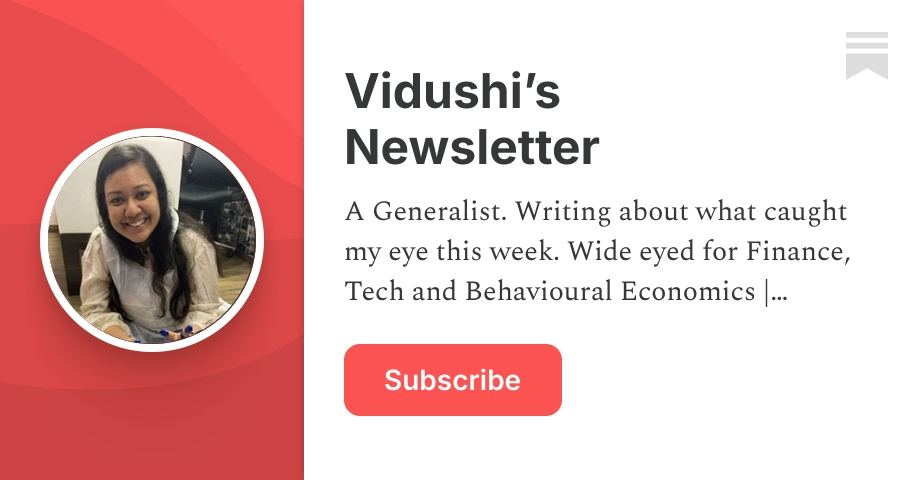 Vidushi’s Newsletter | Vidushi Agarwal | Substack