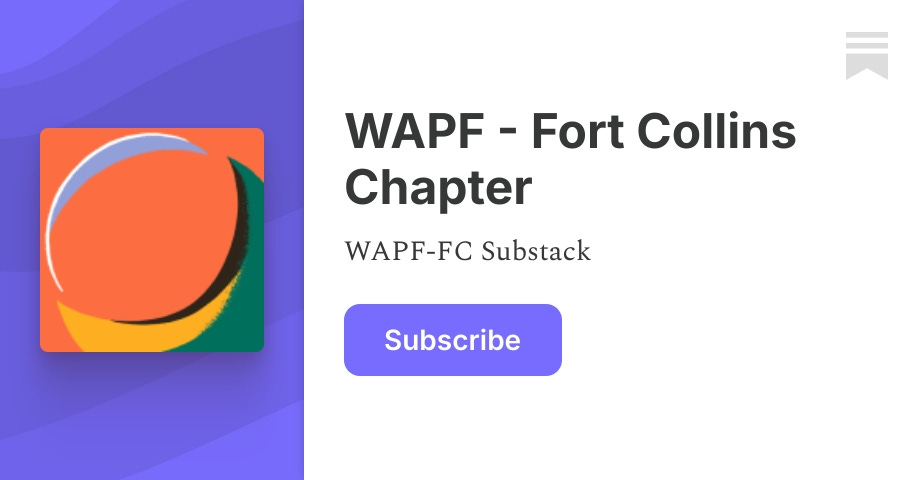 No meeting in December - WAPF - Fort Collins Chapter