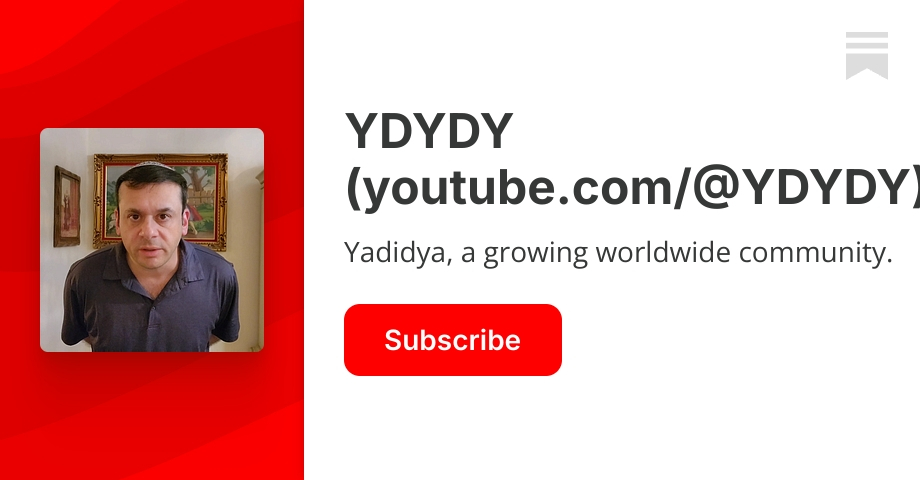 YDYDY (youtube.com/@YDYDY) Podcast | Yadidya (YDYDY) | Substack