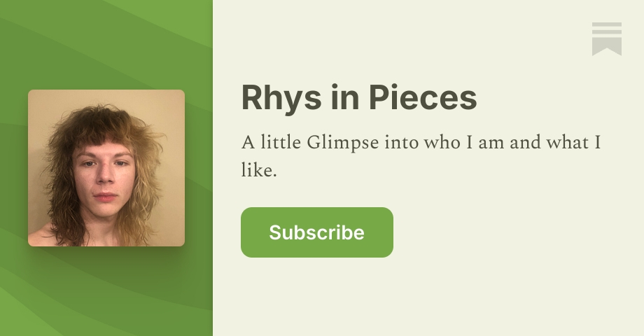 Rhys in Pieces | Rhys Peterson | Substack