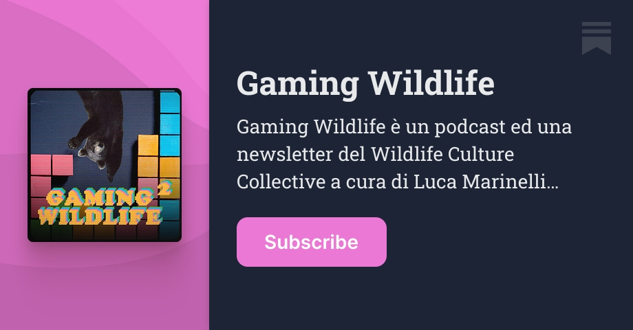 Gaming Wildlife | Wildlife Culture Collective | Substack Gaming Wildlife | Wildlife Culture Collective | Substack