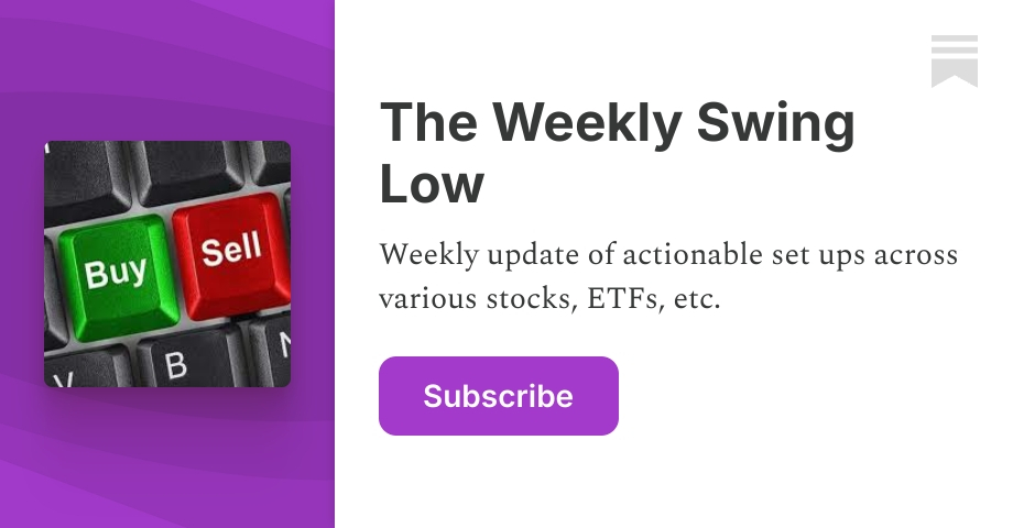 The Weekly Swing Low | SwingTrading.eth | Substack