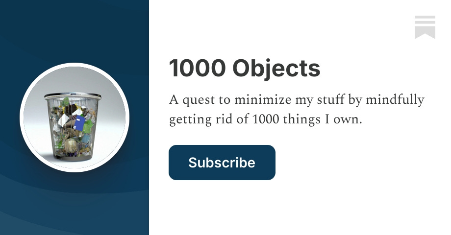 1000 Objects | Brent | Substack
