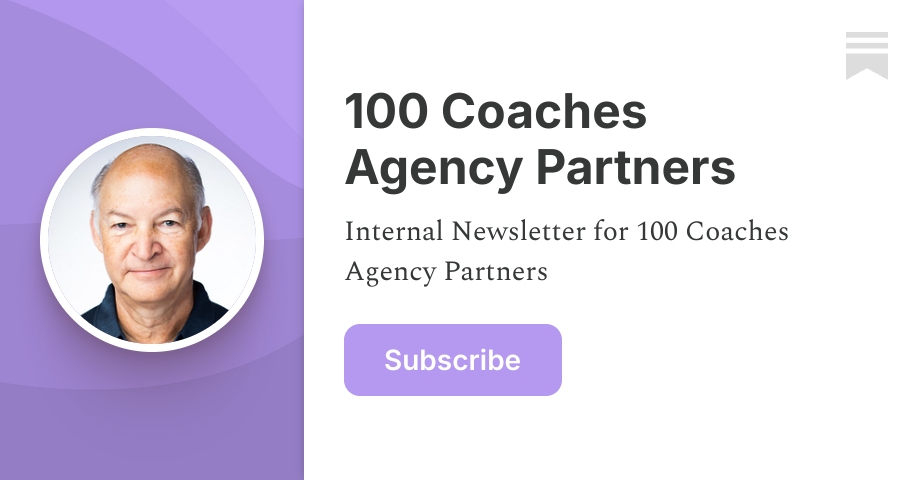100 Coaches Agency Partners | Scott Osman | Substack
