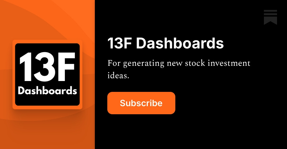 13F Dashboards | Austin Swanson | Substack