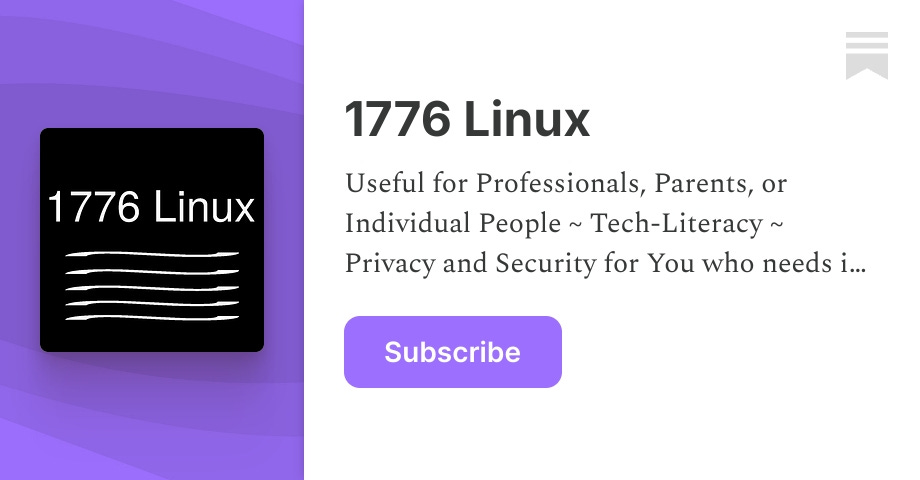 1776 Linux | Apollo Apostolos | Substack