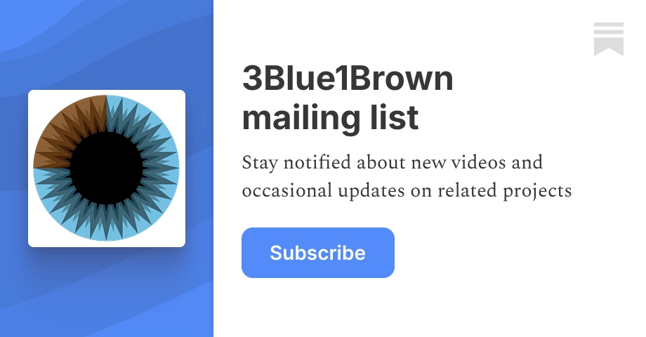 About - 3Blue1Brown mailing list