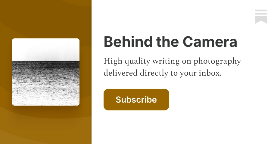 Behind the Camera | Scott Allen | Substack