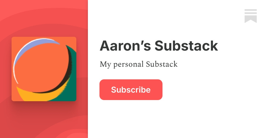 Aaron’s Substack | Aaron Ritchie | Substack