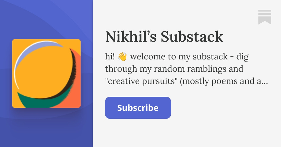 Nikhil’s Substack | Substack