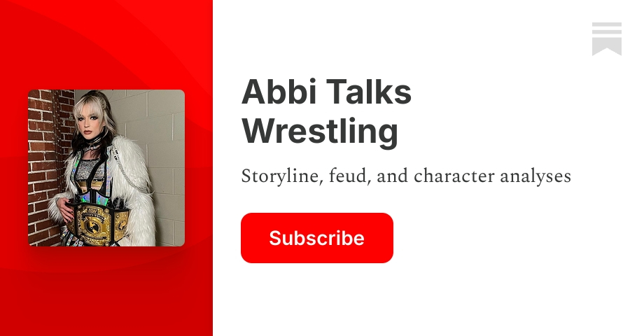 Abbi Talks Wrestling | Abbi Weiner | Substack