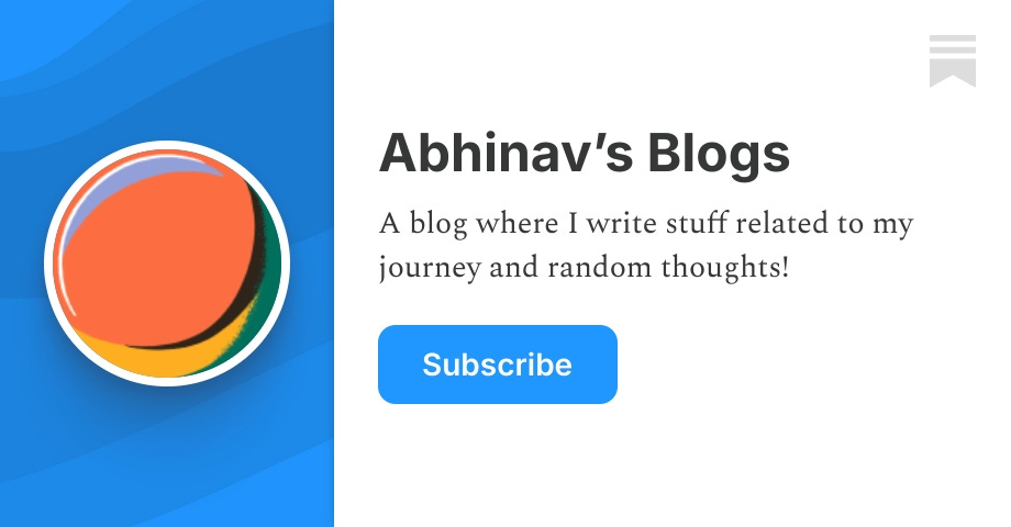 Abhinav’s Blogs | Abhinav Yadav | Substack