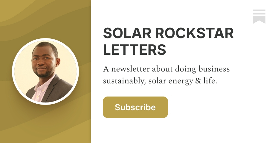 SOLAR ROCKSTAR LETTERS | ABIODUN OJOBARO | Substack