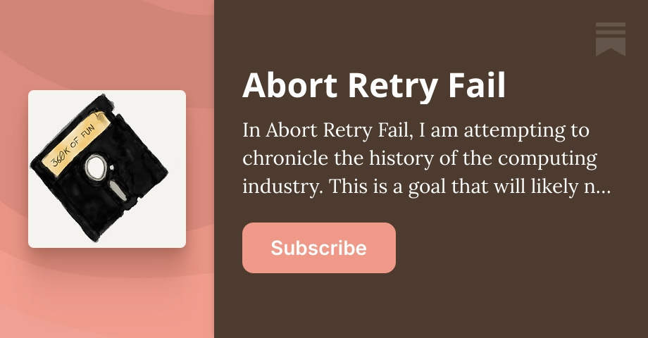 Abort Retry Fail | Bradford Morgan White | Substack
