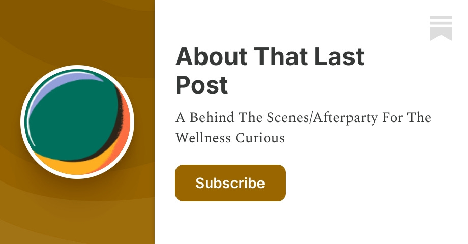 About That Last Post | Tiffany Stuart, CHC | Substack