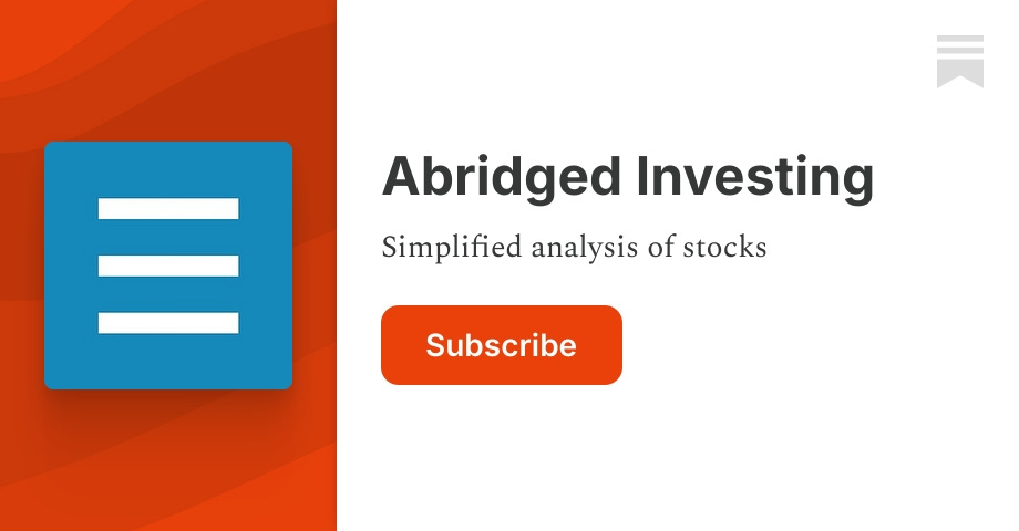 Abridged Investing | Timothy Barbis | Substack