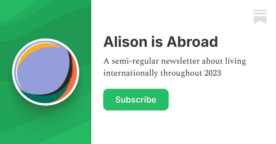 Alison is Abroad | Alison Gill | Substack