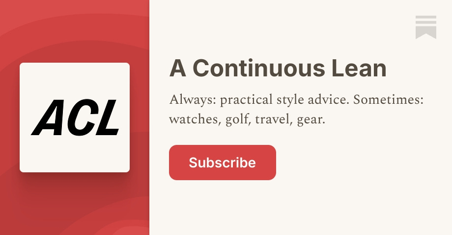 A Continuous Lean | Michael Williams | Substack