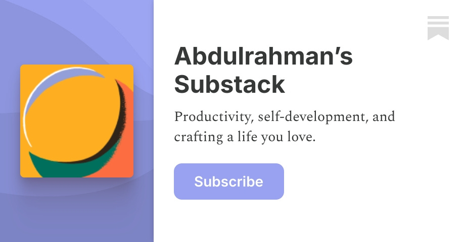 Abdulrahman’s Substack | Abdulrahman Abdulraheem | Substack