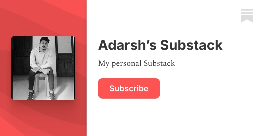Adarsh’s Substack | Adarsh Joseph | Substack