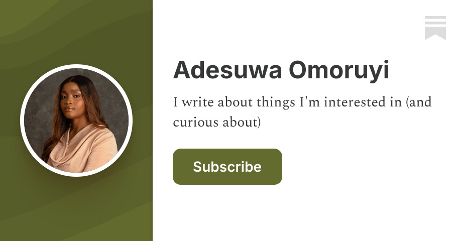 Adesuwa Omoruyi | Substack
