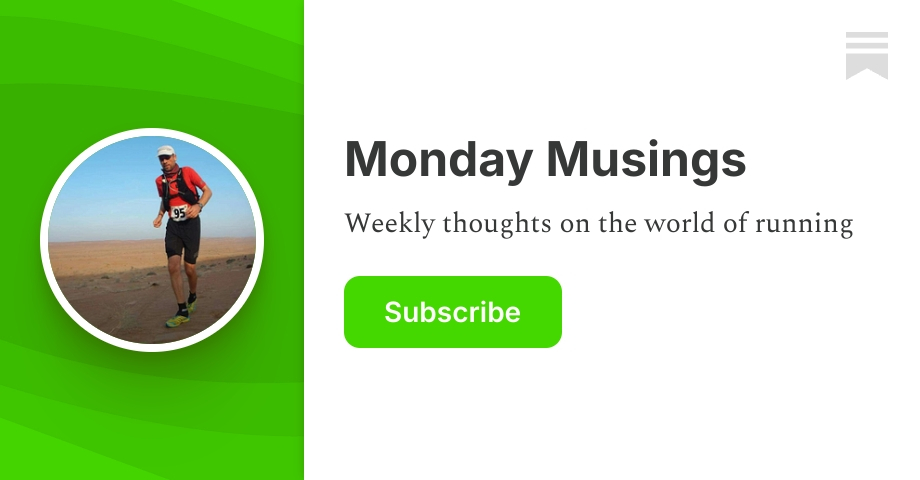 Kudos all around - by Adharanand Finn - Monday Musings