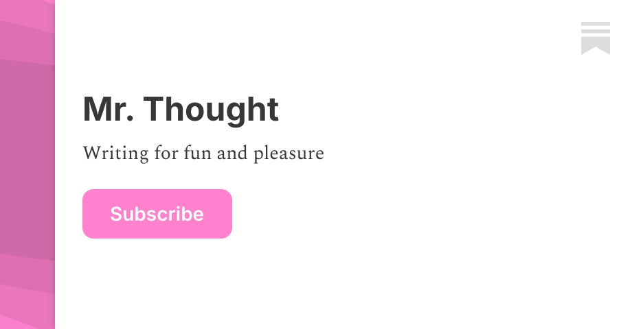 Mr. Thought | Aditya Pai | Substack