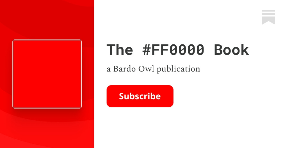 The #FF0000 Book | Adri | Substack