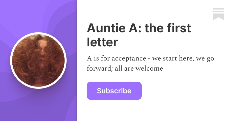 Auntie A: the first letter | Adrienne Lamb | Substack