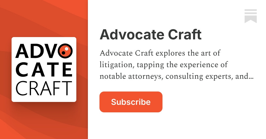 Advocate Craft | Shawn Vincent | Substack