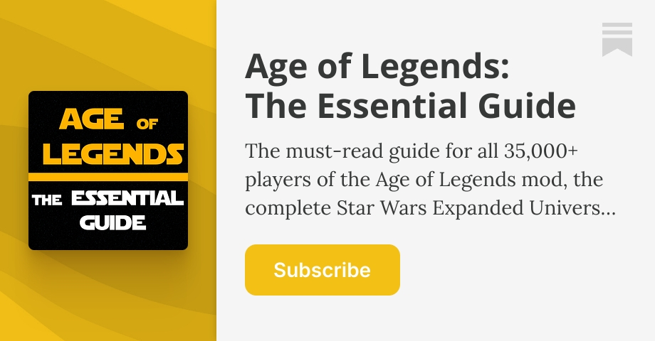 Age of Legends: The Essential Guide | Story Continues | Substack