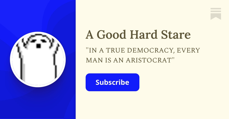 A Good Hard Stare | Henry Begler | Substack