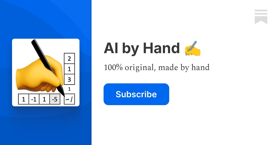 AI by Hand ️ | Tom Yeh | Substack
