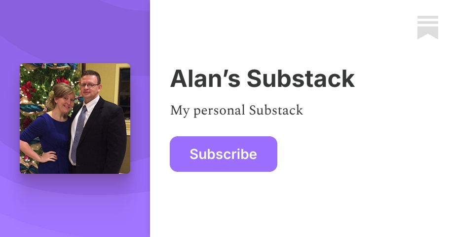 Alan’s Substack | Alan Speed | Substack