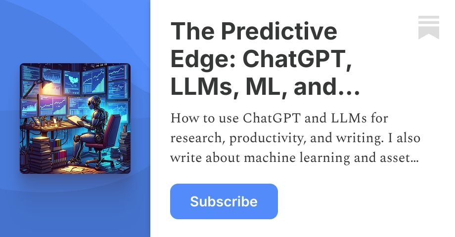 The Predictive Edge: ChatGPT, LLMs, ML, and Asset Pricing | Alejandro ...