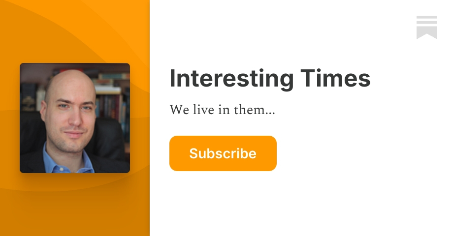 Interesting Times | Aleksa Filipović | Substack