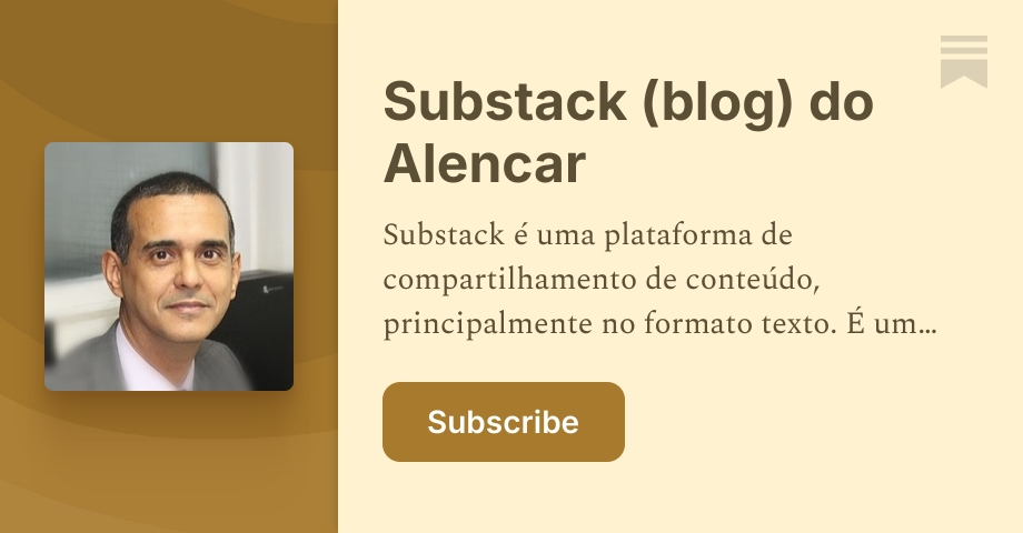Substack (blog) do Alencar | Alencar Costa | Substack