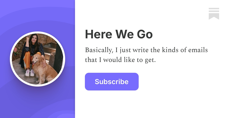 Here We Go | Alessandra Codinha | Substack