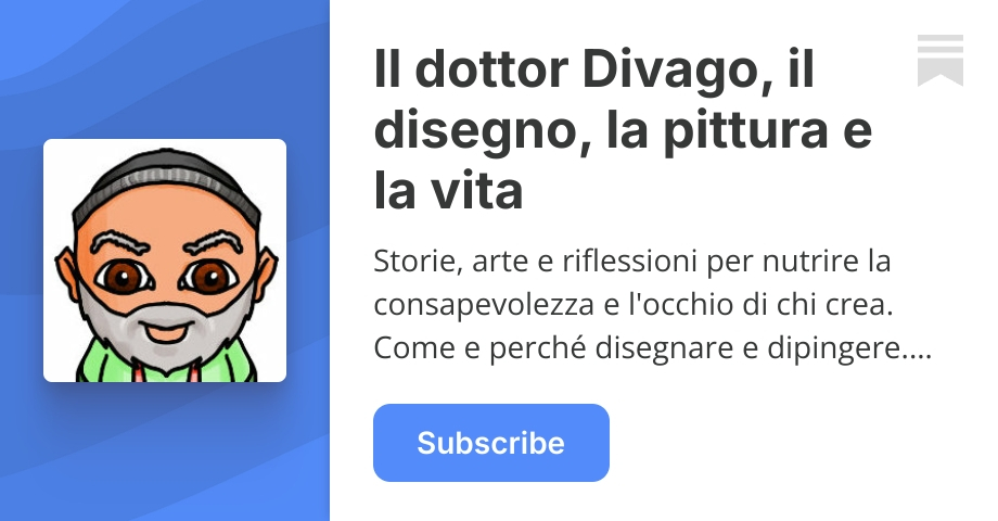 Il dottor Divago, il disegno, la pittura e la vita | Alessandro Pedroni | Substack