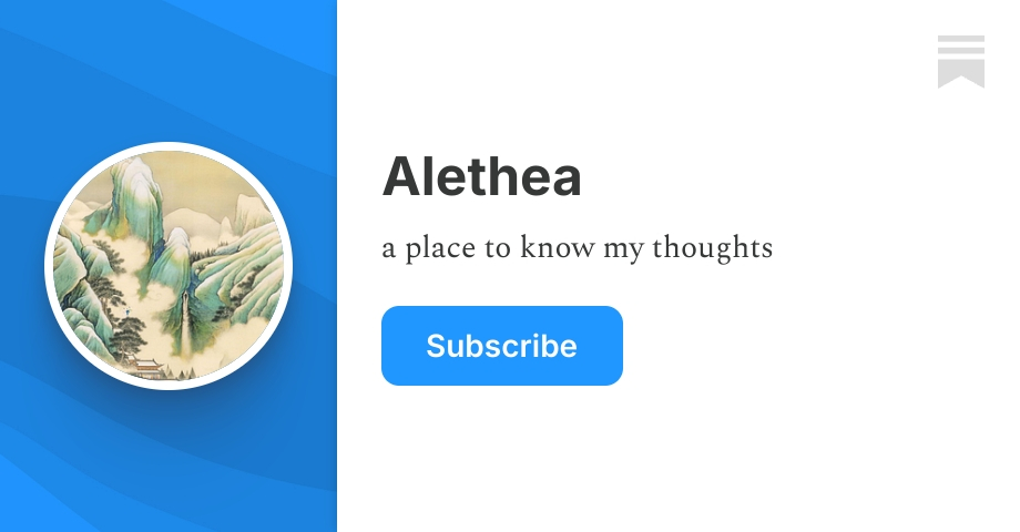 on telling a story - Alethea