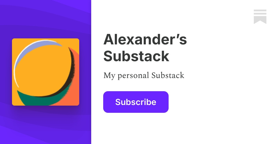 About - Alexander’s Substack