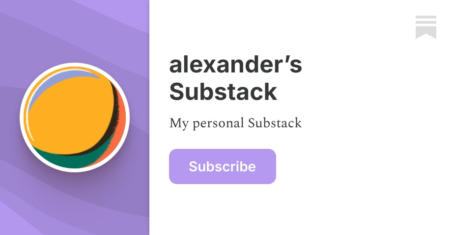 alexander’s Substack | alexander polikoff | Substack