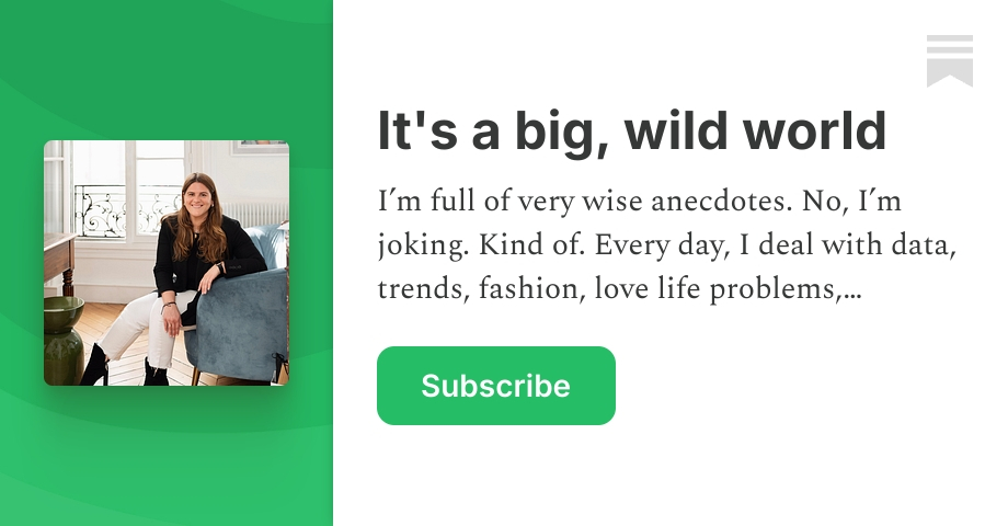 It's a big, wild world | AVH | Substack